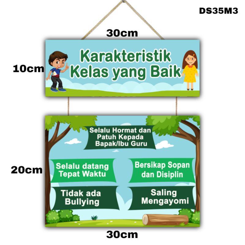 Jual COD ☑️ Hiasan dinding KARAKTERISTIK KELAS YANG BAIK 2 Susun BIG SIZE Gantungan dinding ...