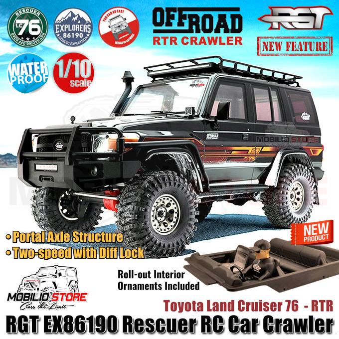 Jual RGT EX86190 Rescuer Toyota Land Cruiser 76 RC Car 1/10 Crawler RTR ...
