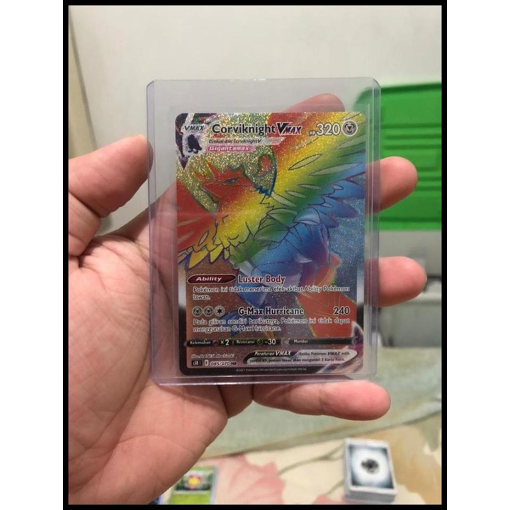 Jual GRATIS ONGKIR KARTU POKEMON TCG CORVIKNIGHT VMAX HR MASTER ...