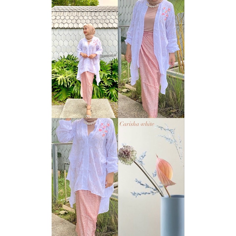 Jual [EXCLUSIVE] MODEL TERKINI KEBAYA MODERN OUTER CARISHA | Shopee ...