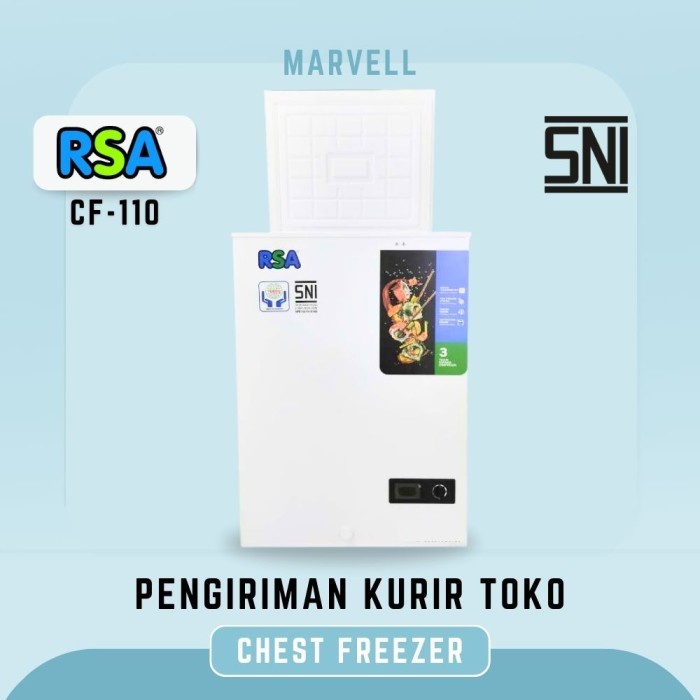 Jual CHEST FREEZER RSA CF 110 FREEZER BOX CF110 ORIGINAL GARANSI RESMI ...