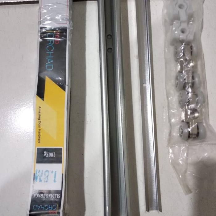 Jual REL PINTU SLIDING 1,8 M SLIDING TRACK C3 REL PINTU GESER ORCHAD | Shopee Indonesia