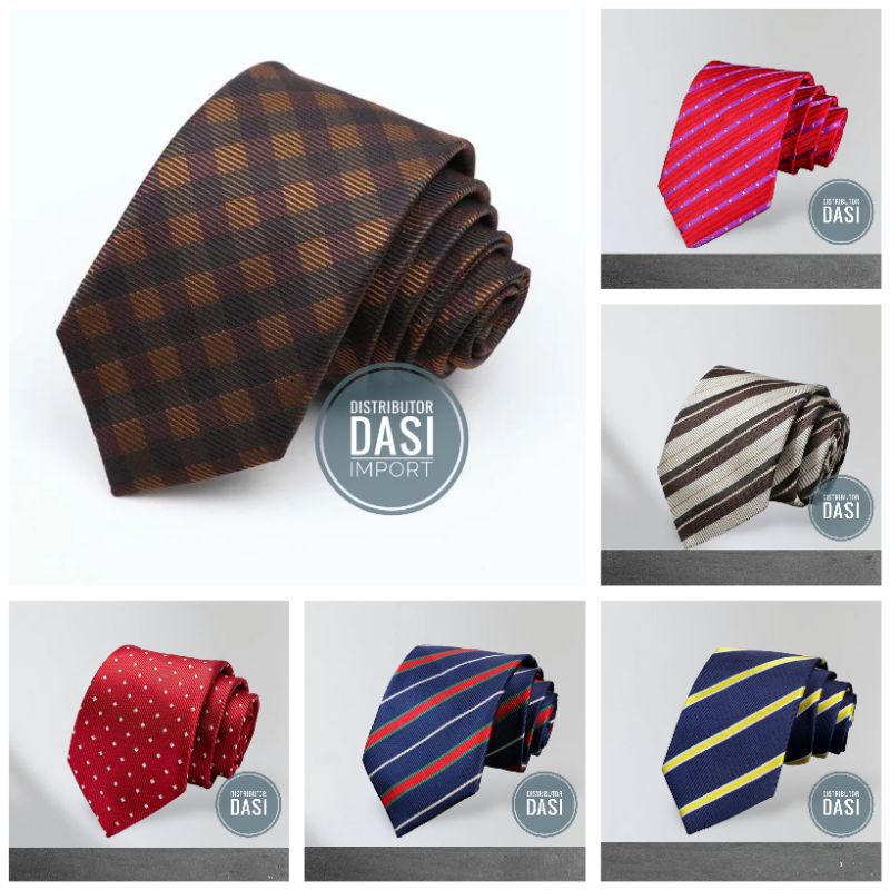 Jual Dasi Pria Import Dasi Seragam Dasi Kantor Ukuran Medium 3 Inchi ...