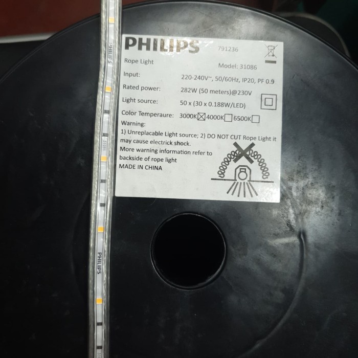 Jual Lampu led strip / tape philips DLI 31086 4,6W 220V @ 50m | Shopee ...