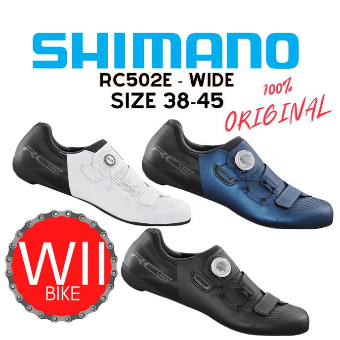 Jual 2022 Shimano RC5 502e SH-502e Wide Sepatu Cleat Murah | Shopee ...