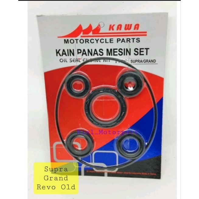 Jual Seal Set (KW) SUPRA / GRAND / REVO / FIT NEW sil oli mesin set komplit KAWA | Shopee Indonesia