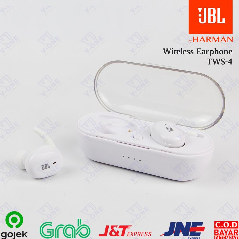 Jual Special - HEADSET BLUETOOTH WIRELESS JBL TWS 4 VERSI 5.0 HAND ...