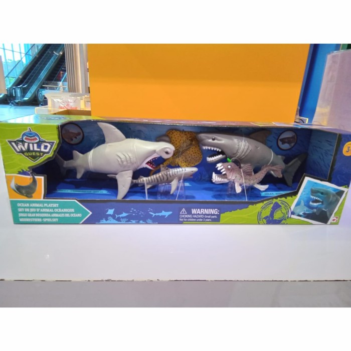 Jual Ni Ng- Mainan: Wild Quest Osean Animals Playset Original | Shopee ...