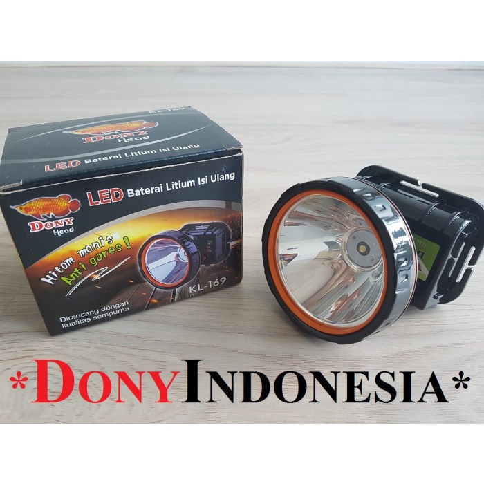 Jual Senter Kepala Dony Kl-169 Hitam Manis / Anti Gores | Shopee Indonesia