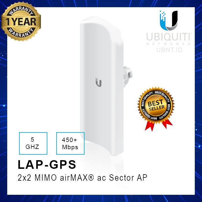 Jual LAP-GPS airMAX Lite AC AP, 5 GHz, GPS Access Point LAP GPS ...