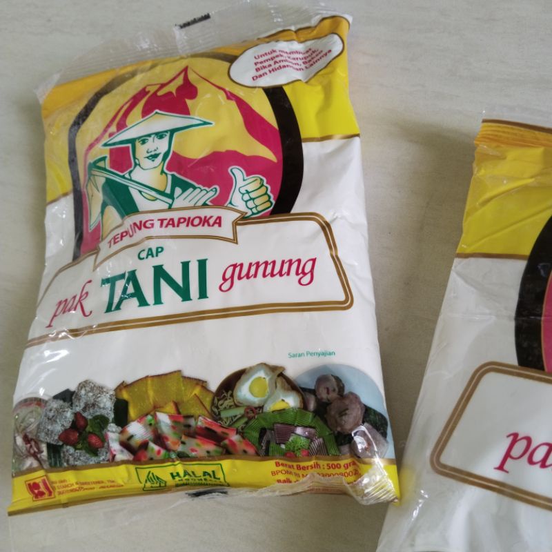 Jual Tepung Tapioka cap Pak Tani Gunung 500gr | Shopee Indonesia