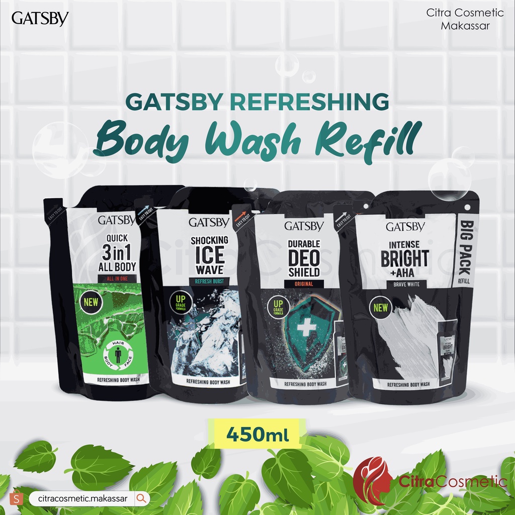 Jual Gatsby Body Wash Shower Gel 450 Ml | Shopee Indonesia