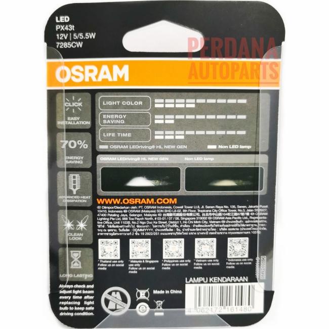 Jual Lampu Motor Led Osram Hs1 12V 5/5.5W K3 Ac Dc Pnp | Shopee Indonesia