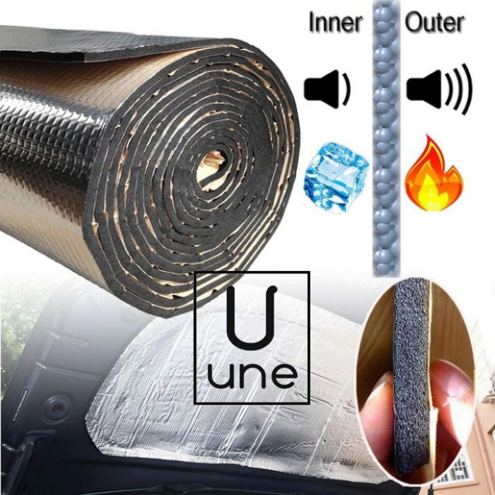 Jual kode07 PEREDAM PANAS MOBIL UNIVERSAL ALUMUNIUM FOIL+PE FOAM 5mm 0. ...