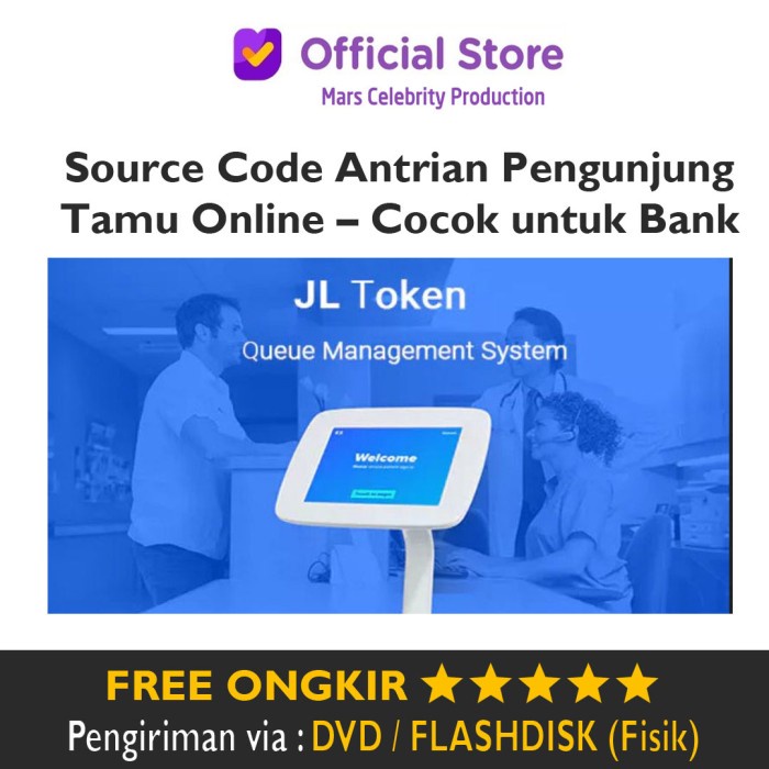 Jual Source Code Antrian Pengunjung Tamu Online Cocok untuk Bank RS ...