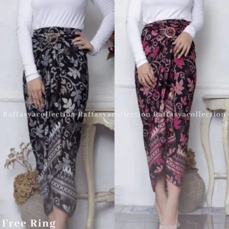 Jual Rok lilit batik motif paya Rok serut batik Rok wisuda Rok ...