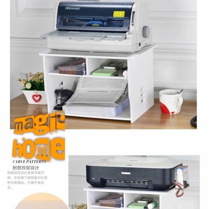 Jual Meja printer bluetooth laserjet portable Rak buku hvs a4 serbaguna ...