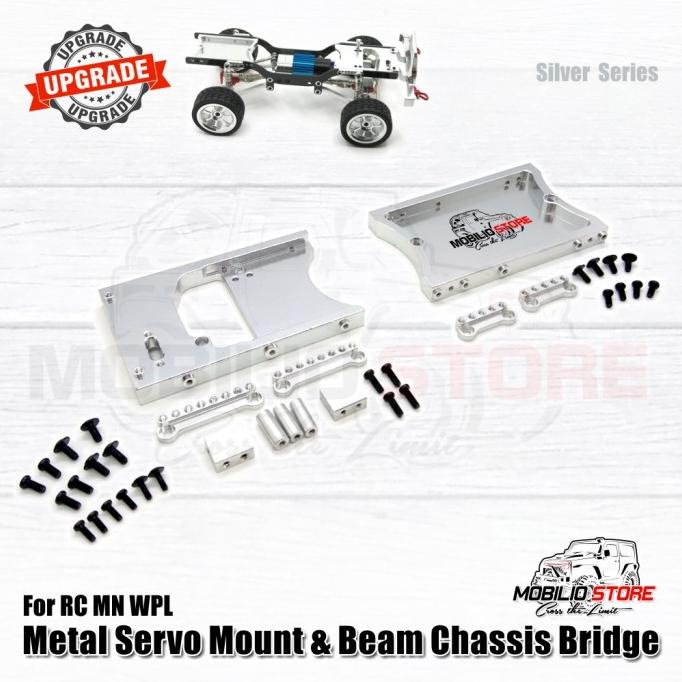 Jual Upgrade Part Metal FullSet Servo Mount & Beam Chassis Bridge RC MN ...