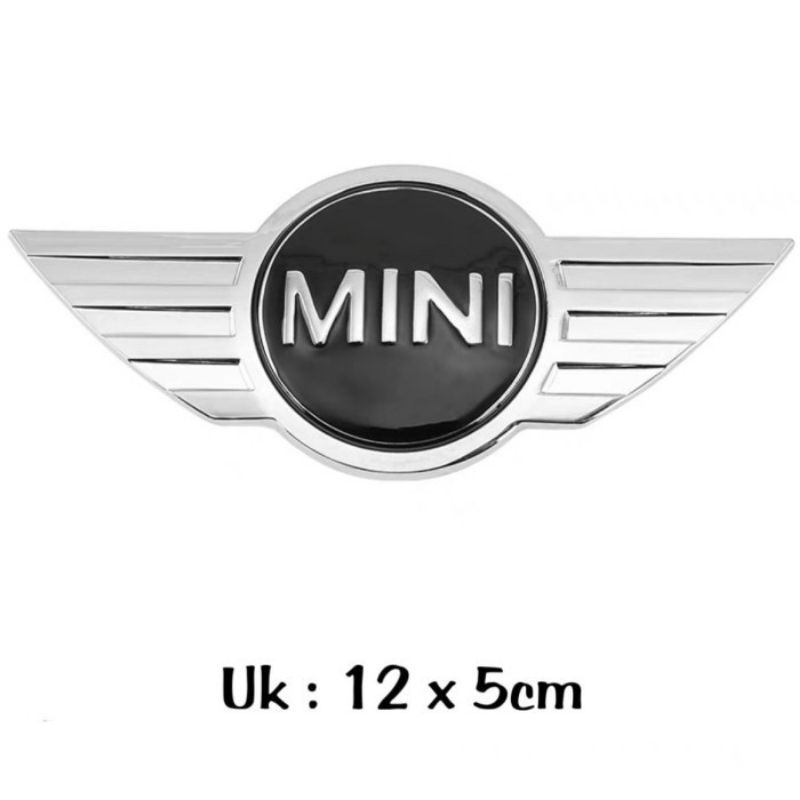 Jual Emblem Badge Sticker Mini Cooper Bahan Metal Premium Emblem 3D ...