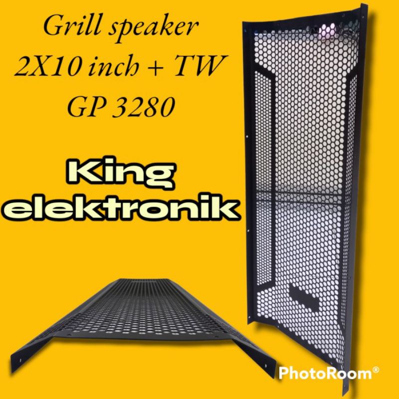 Jual GRILL SPEAKER BESI 2 x 10INCH + TWEETER GP3280 | Shopee Indonesia
