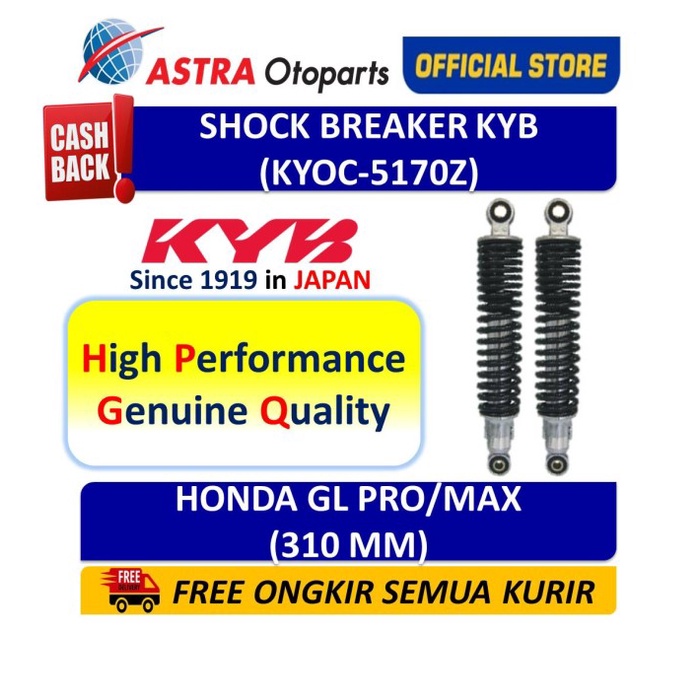 Jual Shock Breaker Belakang Kayaba Kyb Oc Honda Gl Pro, Max Kode Hv330 | Shopee Indonesia