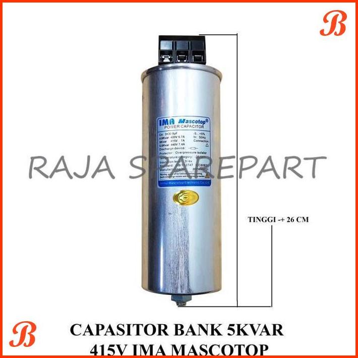 Jual CAPASITOR KAPASITOR AC CAPASITOR BANK 5KVAR 415V IMA MASCOTOP | RJS | Shopee Indonesia