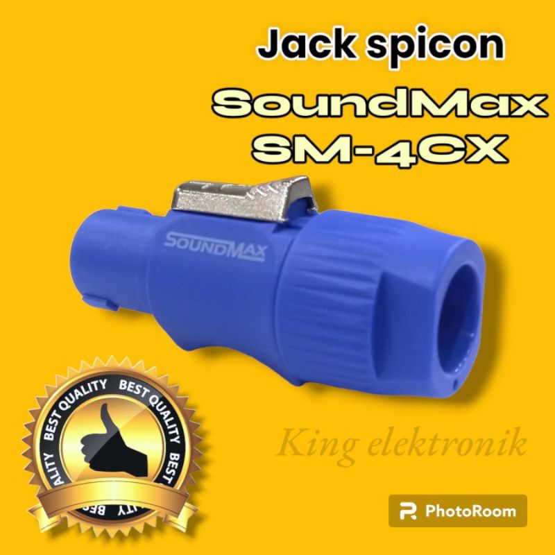 Jual JACK SPICON SOUNDMAX SM 4CX BIRU | Shopee Indonesia