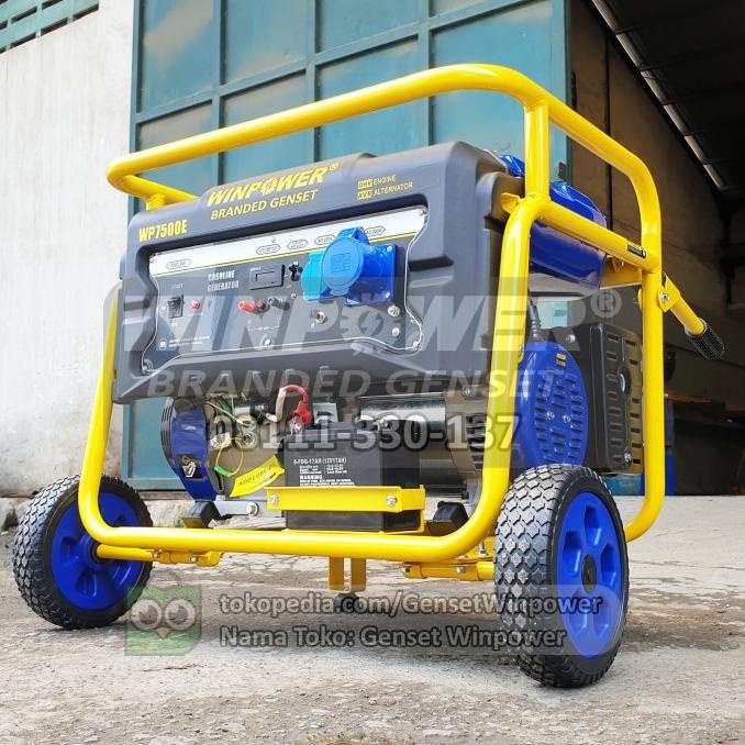 Jual Harga Promo Genset Winpower 5 KVA / 5000 Watt / 5 KW - 1 Phase Generator Set Rumah | Shopee ...