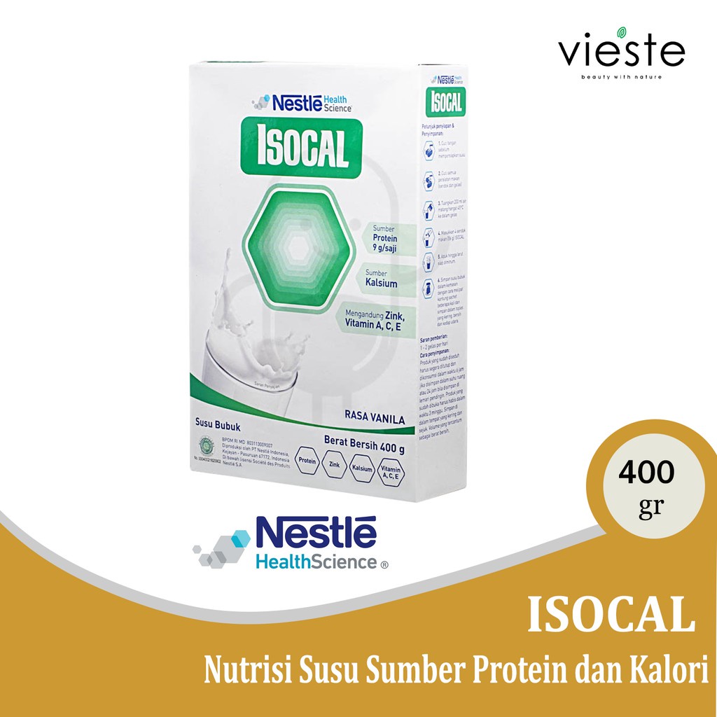 Jual Isocal 400 Gr - Rasa Vanila - Nutrisi Tinggi Protein Untuk Daya ...