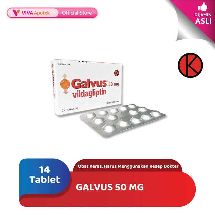 Jual Galvus 50 mg (14 Tablet) | Shopee Indonesia