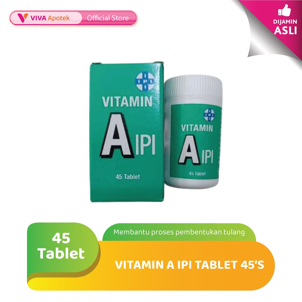 Jual Vitamin A IPI untuk Kebutuhan Vitamin A (45 Tablet) | Shopee Indonesia