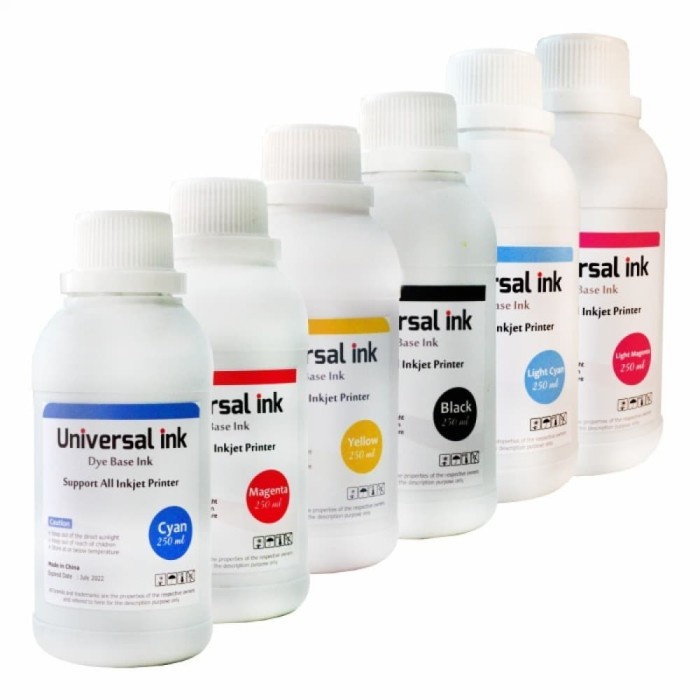 Jual Tinta Universal 250 ml Printer Epson L1110 L3110 L3150 R1390 T1100 ...