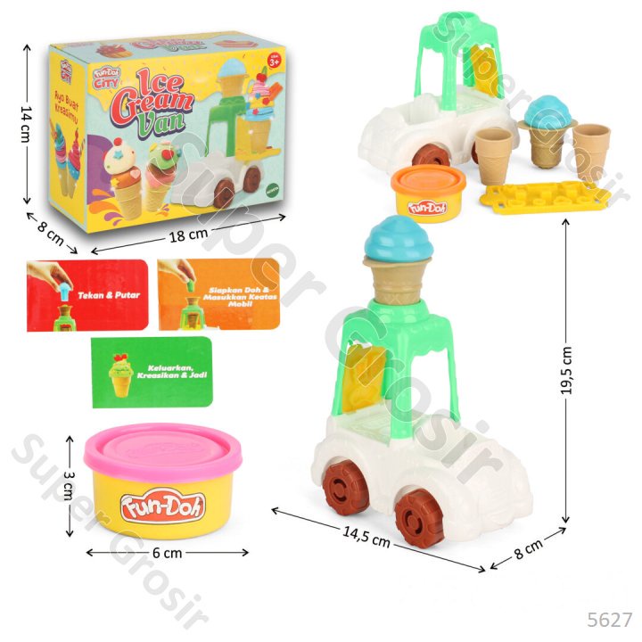 Jual Fundoh Ice Cream Van_Fundoh_play-doh_playdoh_clay_plastisin lilin ...