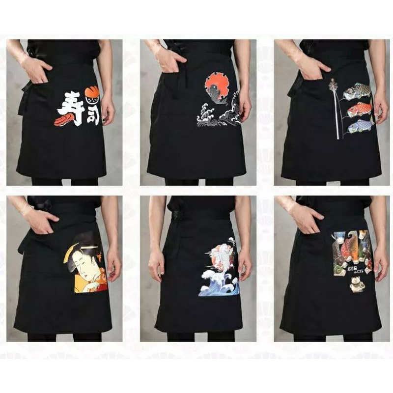 Jual Apron Celemek Chef Japan Restoran Jepang Sushi | Shopee Indonesia