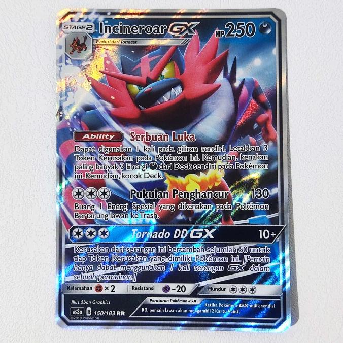 Jual Incineroar GX RR 150/183 AS3a - Kartu Pokemon Indonesia | Shopee ...