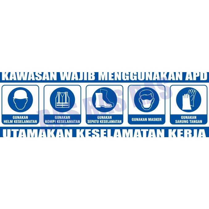 Jual SPANDUK WAJIB APD K3 SAFETY 1x3 METER | Shopee Indonesia
