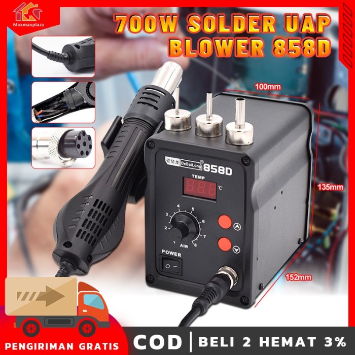 Jual [Original] Blower 858D Solder Uap/Solder Uap Nepto 868D/Mata ...