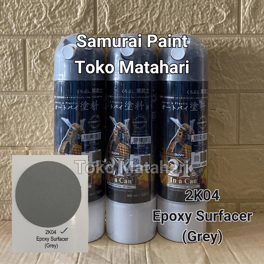 Jual Samurai 2K04 Surfacer Epoxy Cat Semprot Samurai Kurobushi | Shopee ...