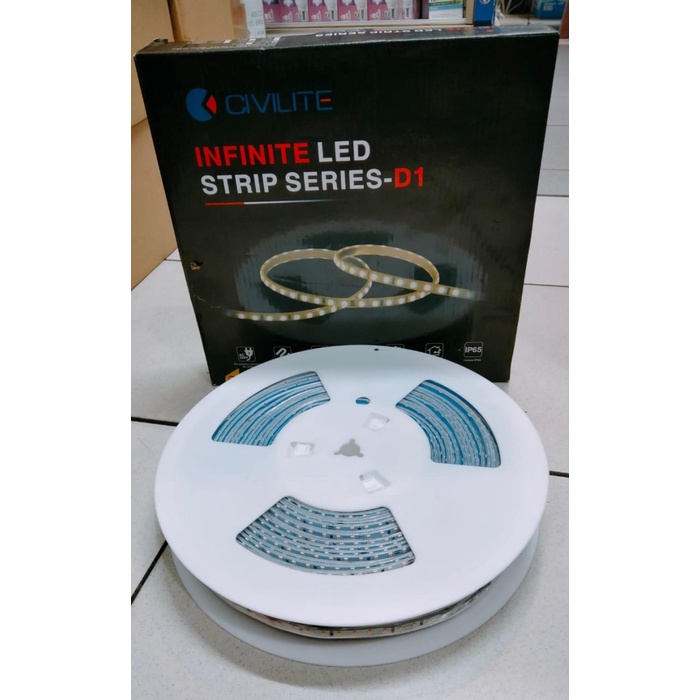 Jual LAMPU STRIPLED FLEXIBLE SMD-2025 50M CIVILITE 220V LAMPU LED STRIP ...
