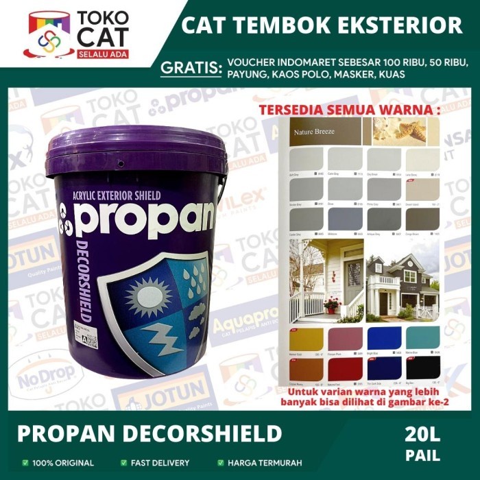 Jual Cat Tembok Luar Propan Decorshield Tinting ( Bisa Request Warna ... Jual Cat Tembok Luar Propan Decorshield Tinting ( Bisa Request Warna ...