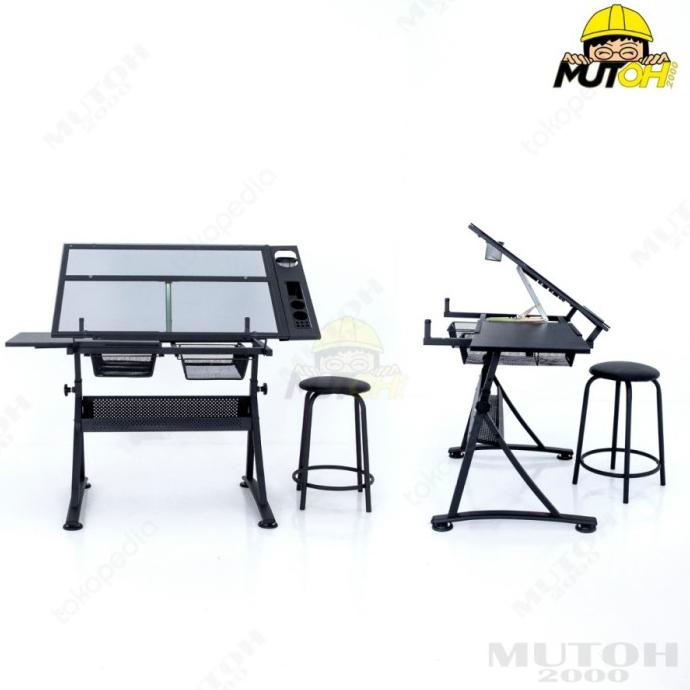 Jual Meja Arsitek Meja Lukis Meja Belajar 1 Set Adjustable Mg-001 ...