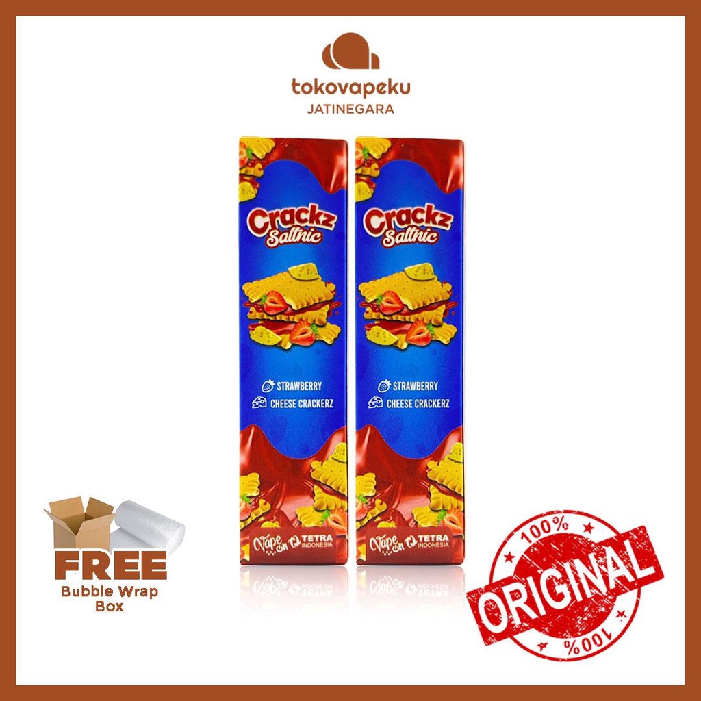 Jual Crackz V1 Strawberry Cheese Crackz Saltnic 25mg 15ml Ori By Vapeon