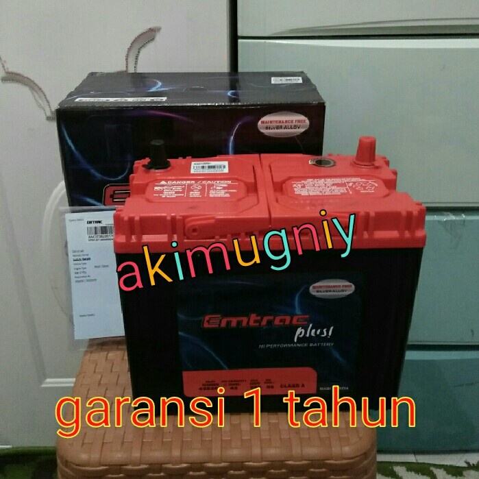 Jual [New] Aki Mobil Garansi 1 Thn Emtrac Plus Mf Ns60 46B24R Luxio Grandmax Limited | Shopee ...
