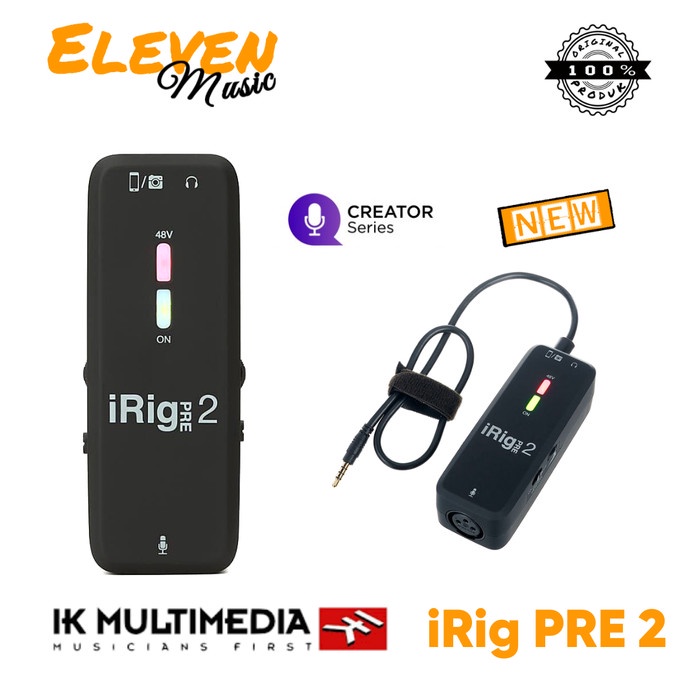 Jual iRig Pre 2 Mobile microphone interface ikmultimedia Original iRig Pre2 | Shopee Indonesia