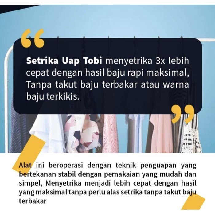 Jual Setrika Uap Tobi Original | Shopee Indonesia