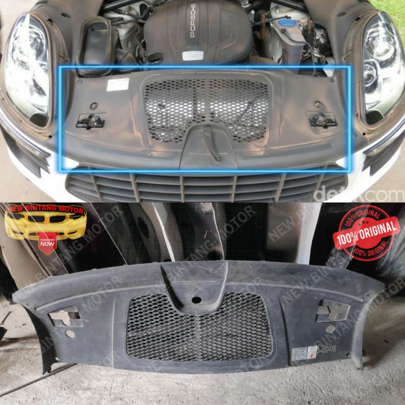 Jual Cover engine radiator porsche macan 2014 2019 original | Shopee ...