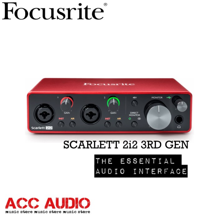 Jual FOCUSRITE SCARLETT 2i2 (3RD GEN) Original | Shopee Indonesia