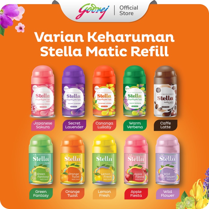Jual Stella Matic Refill Pengharum Ruangan Otomatis Orange - 225Ml ...