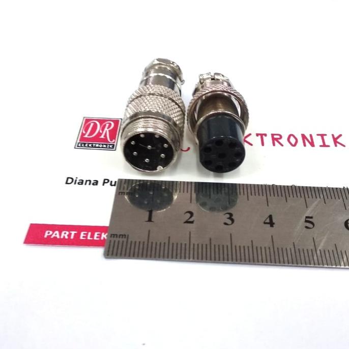 Jual Terbaru Konektor 5 pin keyboard gx12 connector cable keyboard ...