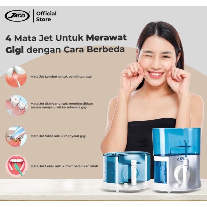 Jual Jaco Dental Jet Floss Water Flosser Pik Semprotan Gigi Oral ...